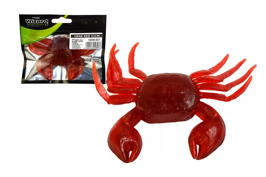 Wizard Crab Piros 12cm Rákutánzat - TackleBait.hu horgászbol